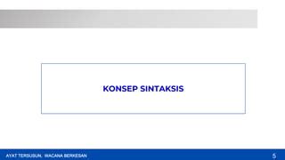 Pengenalan Bidang Sintaksis Bahasa Melayu | PDF