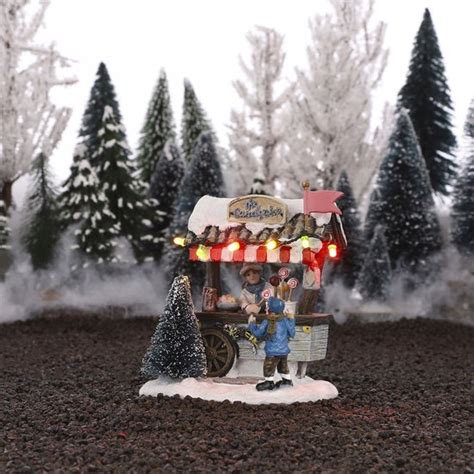 Luville Kerstdorp Miniatuur Snoepkraampje L10 X B8 X H10 Cm Bol