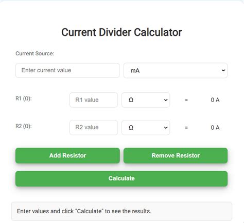 Online Current Divider Calculator
