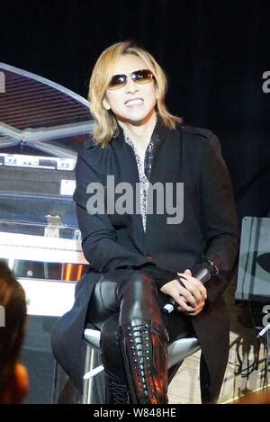 Yoshiki Hayashi Of Japanese Rock Band X Japan Reacts At A Press