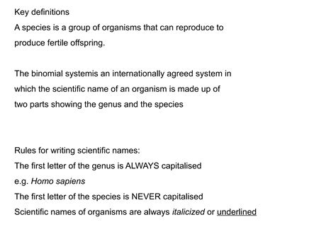 Igcse Biology 0610 Introduction To Biology Characteristics Of