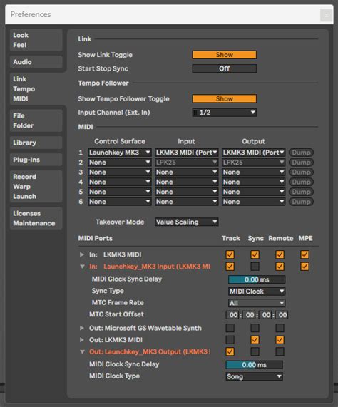What Is Wrong With My Midi Preferences That Is Preventing Launchkey Midi Input My Settings
