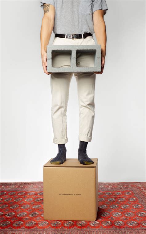 Donttakethisthewrongway Reimagines Cardboard Box As Chair