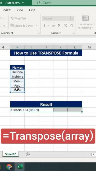 How To Transpose Data😲 Msexcel Excel Transpose Shortsvideo Shorts Computer Eca Tricks