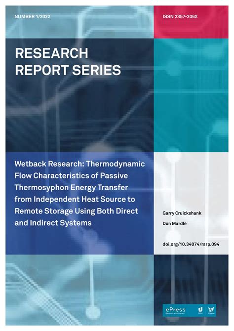 Wetback Research Thermodynamic Flow Characteristics Of Passive Thermosyphon Energy Transfer