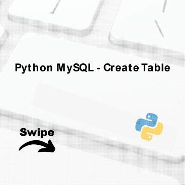 Python My SQL Create Table Presentation Free To Download
