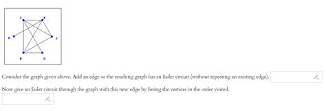 Solved Consider The Graph Given Above Add An Edge So The Chegg