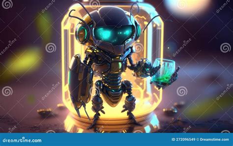Adorable Robot Ants Take Over Your Space Generative Ai Stock