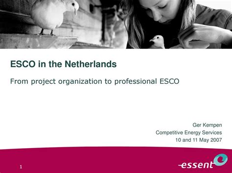 ESCO in the Netherlands - ppt download
