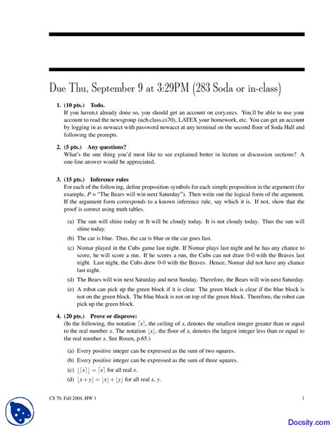 Inference Rules Discrete Mathematics And Probability Theory