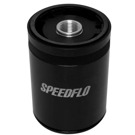 Jc 2306 0 Jaycee Billet Speedflo Oil Filter With Replaceable 8 Micron Filter Element Black