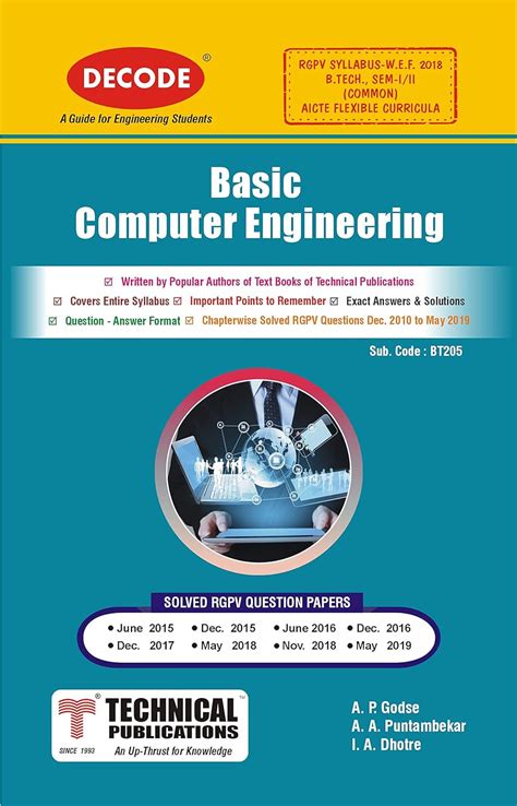 Decode Basic Computer Engineering For Be Rgpv University R18 Cbcs I Common Bt205 Amazon