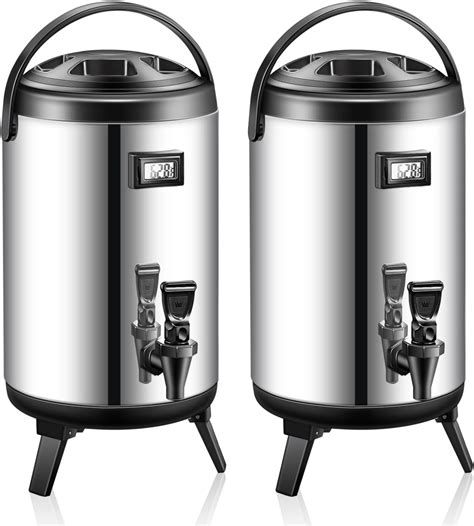 Yungyan 2 Pcs 264 Gallon 10 L Hot Beverage Dispenser