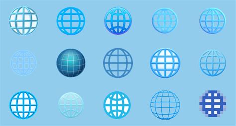 Globe With Meridians On Apple IOS