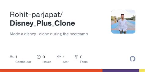 github rohit parjapat disney plus clone made a disney clone during the bootcamp