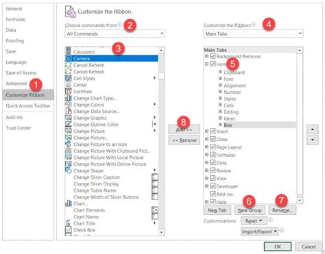 Add Camera Tool In Excel To Toolbar