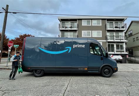 It S Like Driving A Spaceship Amazon S Rivian Electric Delivery Vans