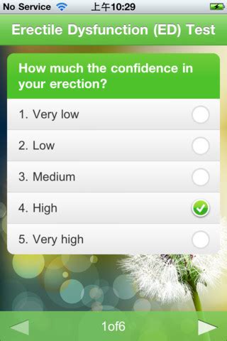 Erectile Dysfunction ED Test For IPhone Medical