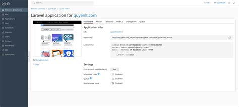 Hướng Dẫn Cài Laravel Trên Plesk Bằng Laravel Toolkit