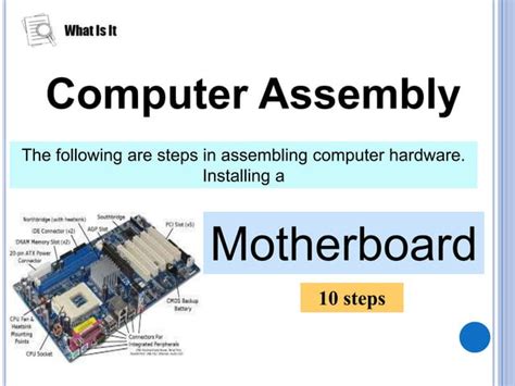 Computer Assembly And Disassembly Nd Lesson Part Ppt IT And Internet Support Internet