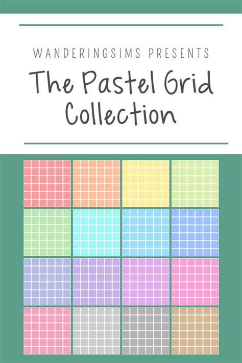 💗 Grid Patterns In All The Pastel Colors 💗 Introducing The Pastel Grid