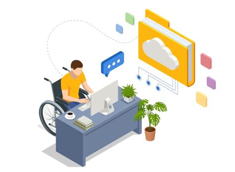 Cloud Computing Modern Flat Design Isometric Vector Image