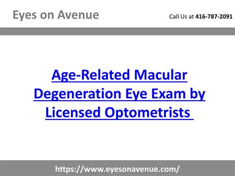 PPT Age Related Macular Degeneration Eye Exams Licensed Optometrists Toronto PowerPoint