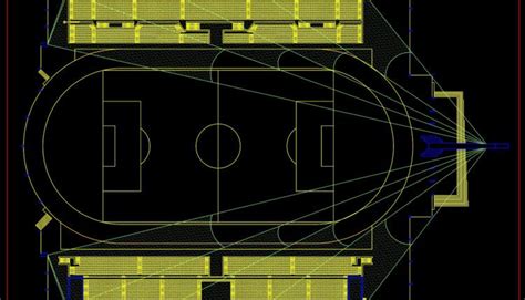 Stadium Plan Elevation Details Autocad File Dwg Free Cad Blocks Download Dwg Models For
