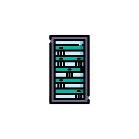 Server Rack Icon Illustration 54105568 Vector Art At Vecteezy