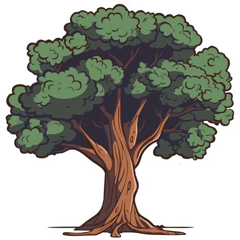 Illustration Of A Big Tree 24501783 Png