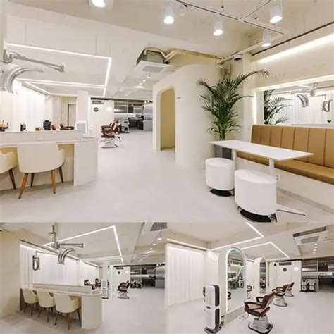 귀여운 스트라이프 어닝 외관으로 포인트를 준 7평 캐주얼 모던 바버샵 인테리어 디자인