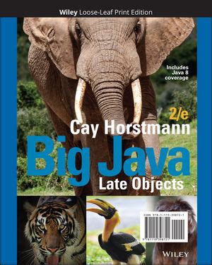 Big Java Late Objects 2nd Edition Wiley