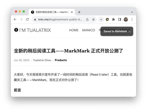 Markmark Version 02 Released Support For Safari Chrome Browser Extensions Fenq