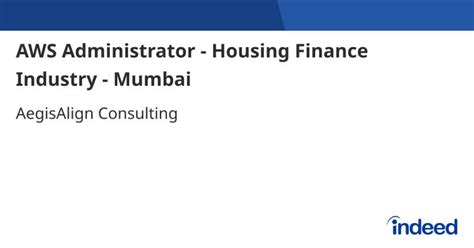 aegisallign consulting on linkedin aws administrator housing finance