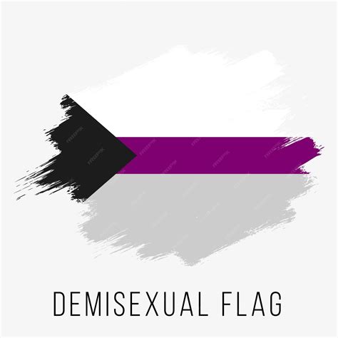 프라이드 플래그 반성애자 Lgbt 성적 정체성 디자인 템플릿 프리미엄 벡터