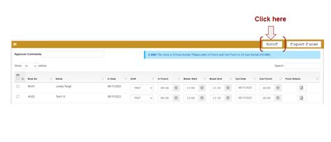 add clock in out manually hrms