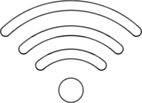 Line Art Symbol Of Wifi On White Background 24517784 Vector Art At
