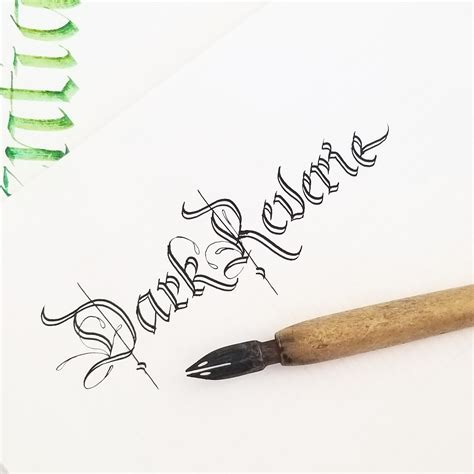 Scroll Nib Practice R Calligraphy