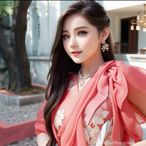 Luxurious Anime Fashion Model Stable Diffusion Online