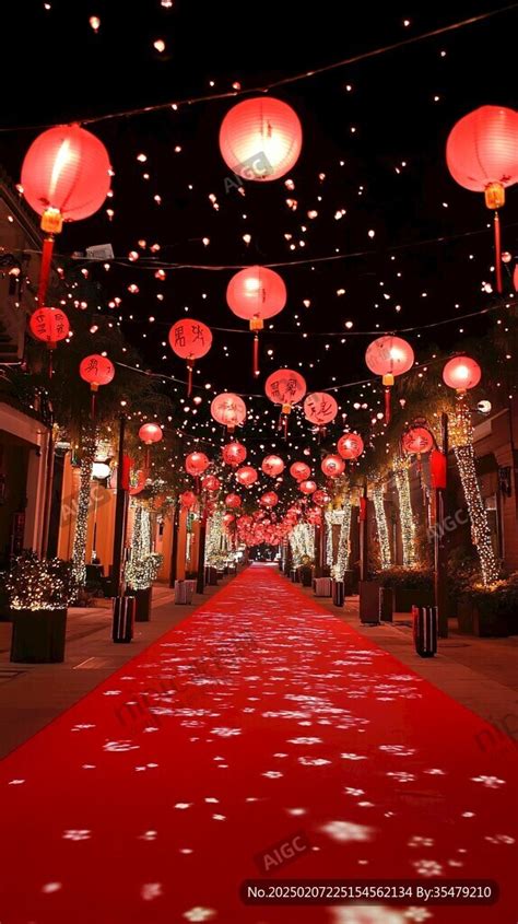 Ai创作图红灯笼通道 喜庆灯笼隧道 红灯笼走廊 挂红灯笼的通道 新年通道 气氛大红灯笼高高挂 节日彩灯走廊 新年中厅 春节彩灯通道 彩灯小道 酒店新年装饰 喜庆场景灯笼密布 喜庆廊道 年味舞台