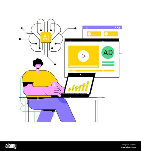 Ai Optimized Programmatic Advertising Abstract Concept Vector Illustration Stock Vector Image