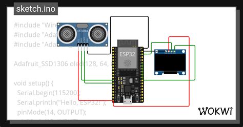 Ultrasonicoledlcd Wokwi Esp32 Stm32 Arduino Simulator