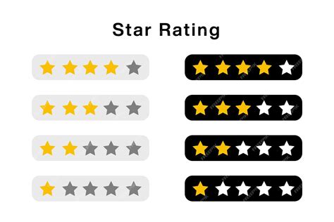 Premium Vector Star Rating Chart Vector Design