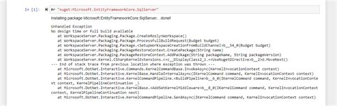 Discussion On Using EF Core In An Interactive C Jupyter Notebook Issue Dotnet Efcore