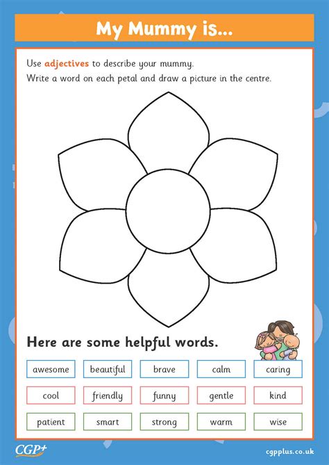 My Mummy Is — Using Adjectives Year 2 Cgp Plus