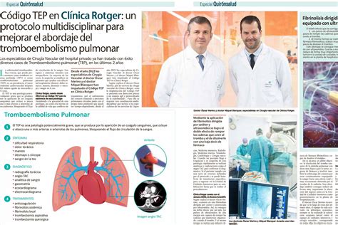 Código TEP en Clínica Rotger | Protocolo multidisciplinar