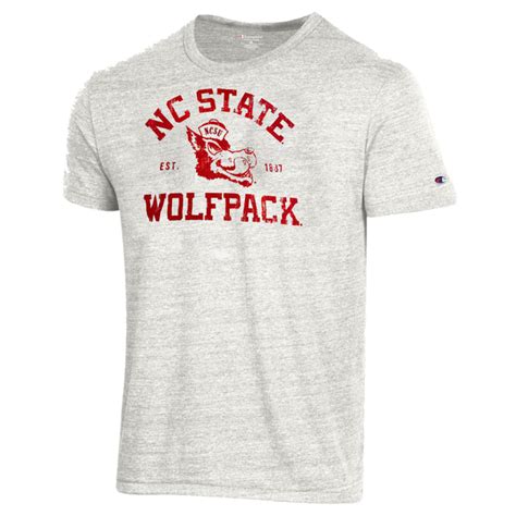 Nc State Wolfpack Champion Alabaster White Slobbering Wolf T Shirt