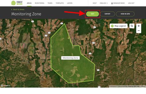 To Edit The Name Or Boundary Of The Area Follow The Same Instructions