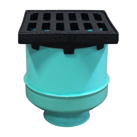Ads Nyloplast Inline Drain And Cast Iron Grate 8 In X 6 Siteone