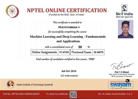 Prathyumnan V On Linkedin Machinelearning Deeplearning Nptel Lifelonglearning Ai